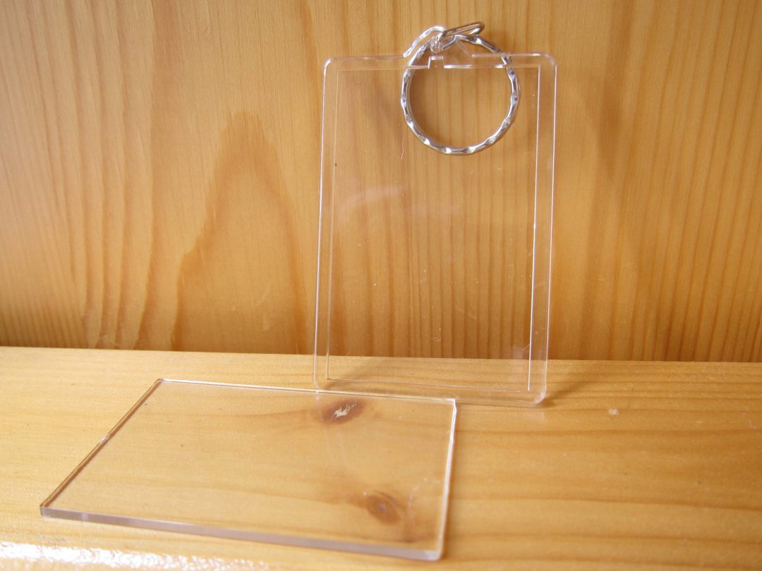Photo Keyring / Keychain , DIY rectangle & plastic - Shine Kids Crafts